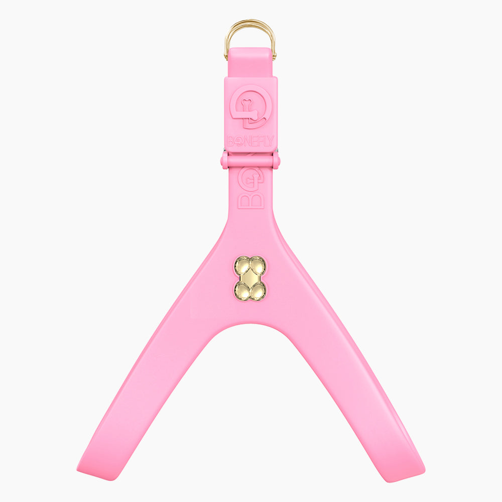 Boneflex Harness Baby Pink Gold Bones